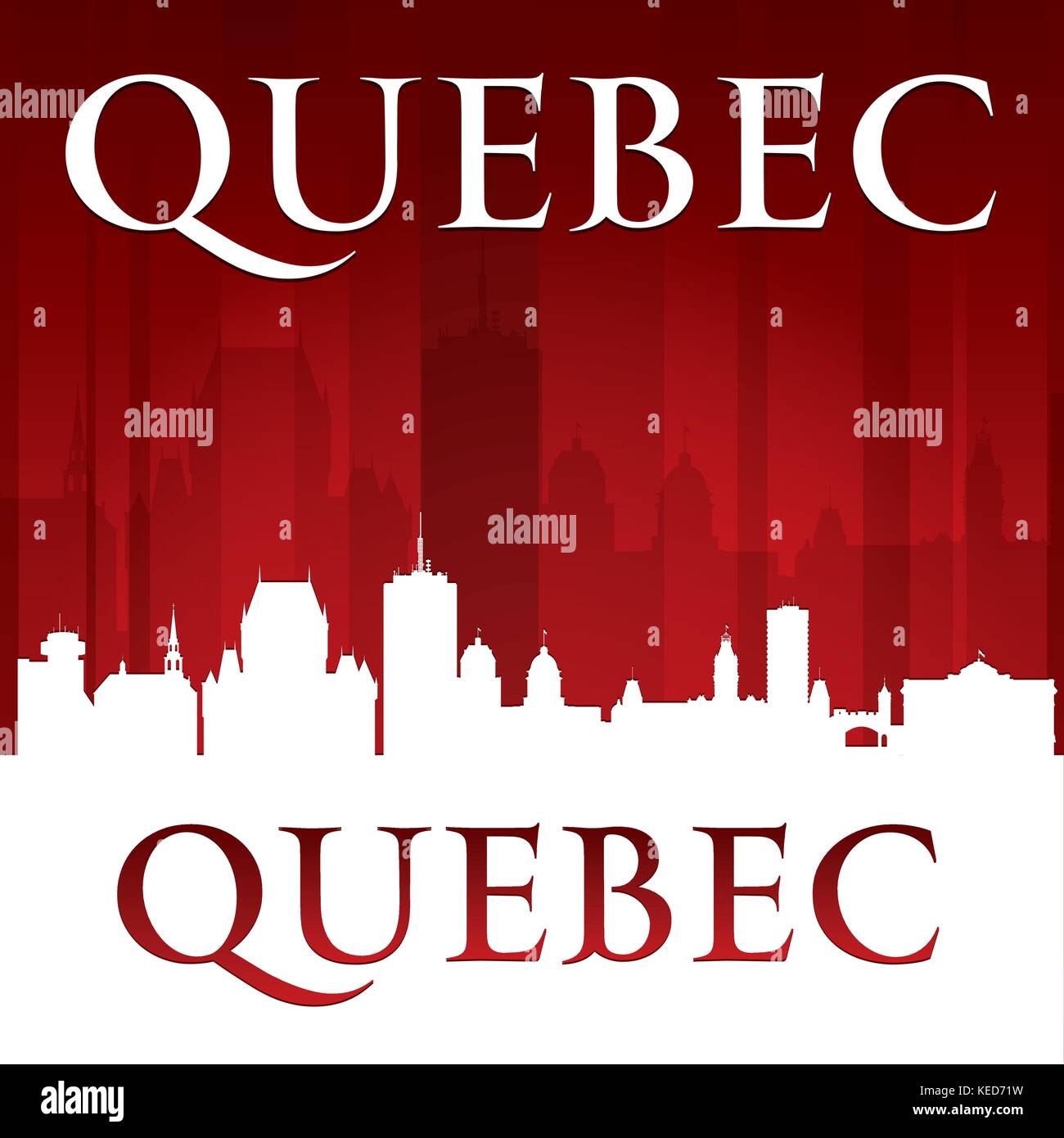 Quebec city architecture Stock Vector Images - Alamy
