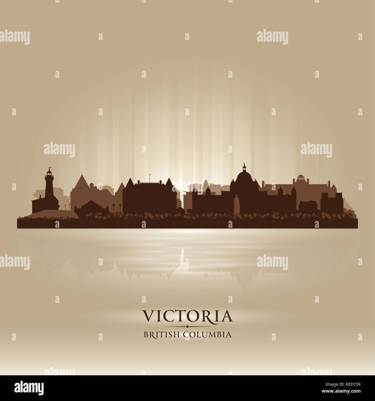 Downtown victoria british columbia Stock Vector Images - Alamy