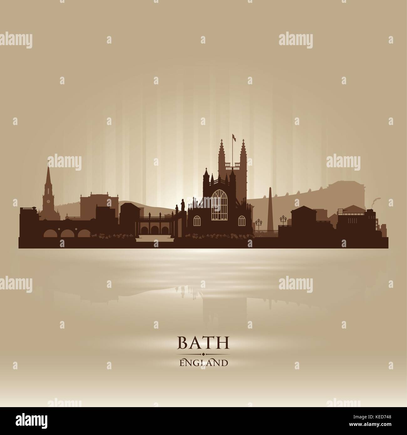 Landmark city of bath Stock Vector Images - Alamy