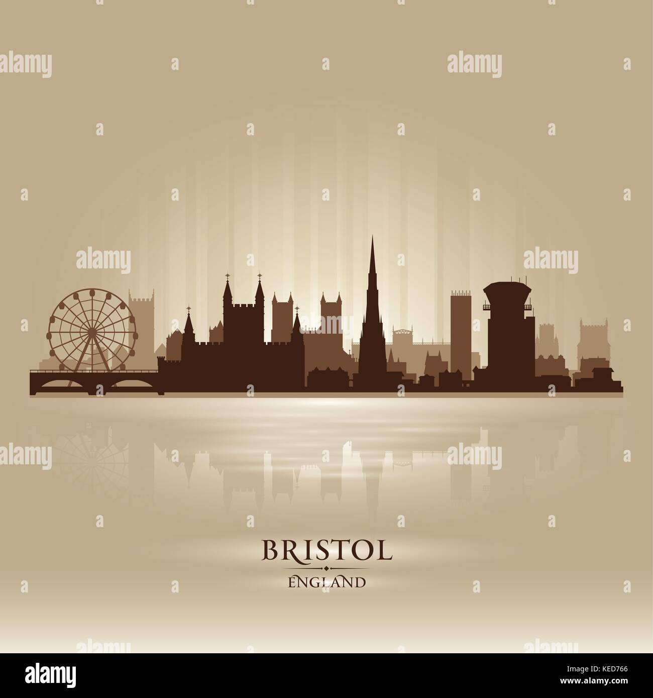 Skyline silhouette england Stock Vector Images - Alamy