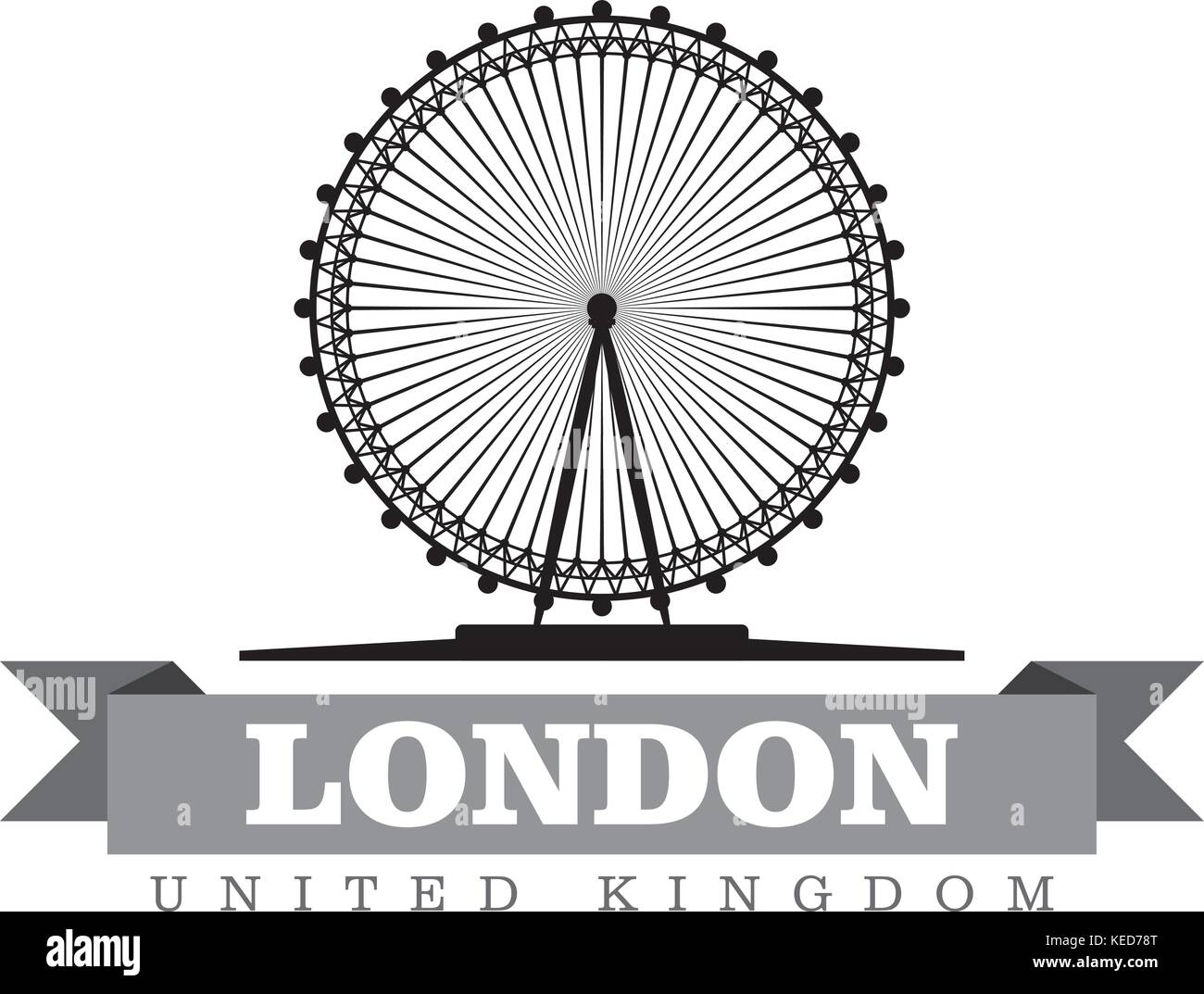 London United Kingdom city symbol vector illustration Stock Vector ...