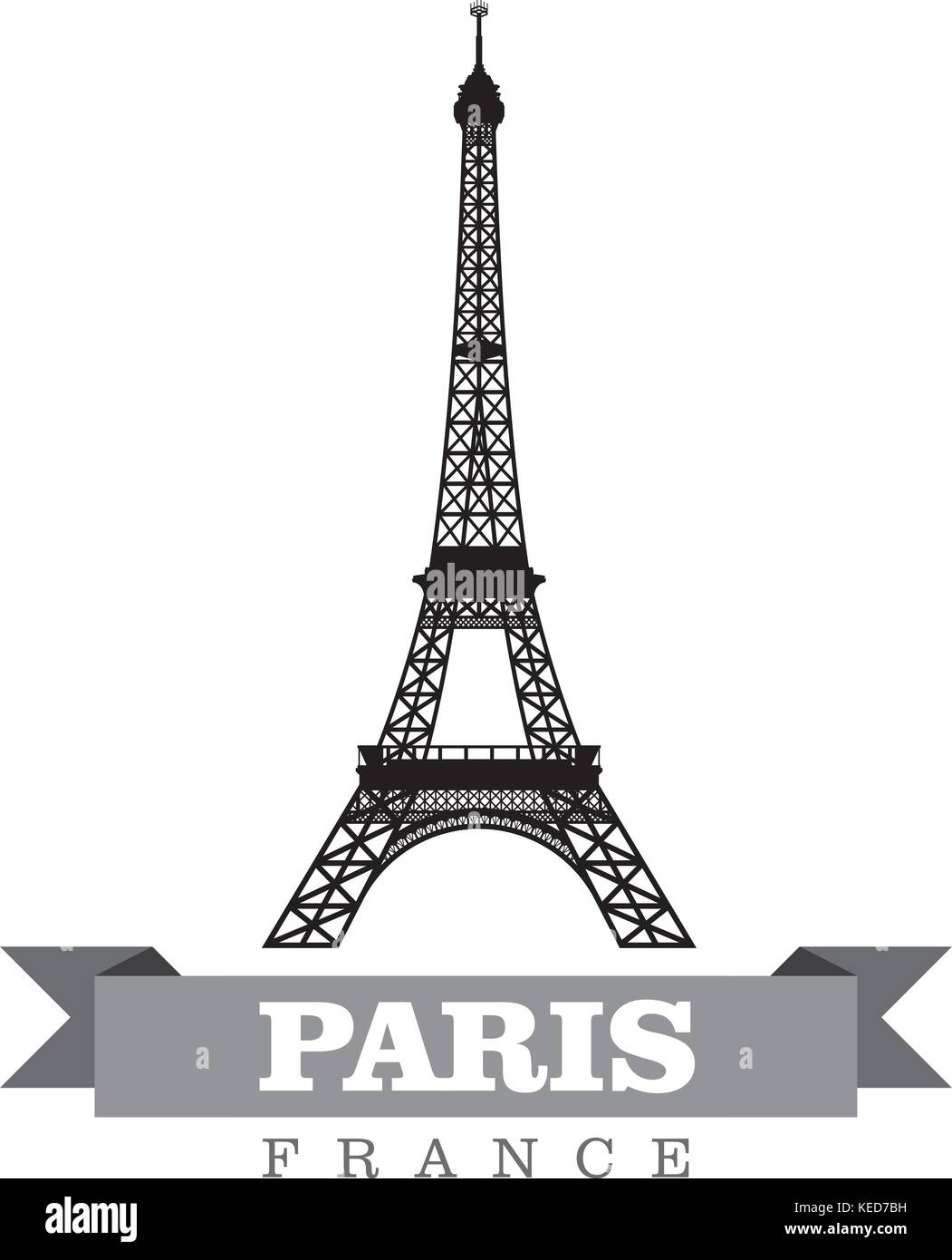 Paris France city symbol vector illustration Stock Vector Image & Art ...