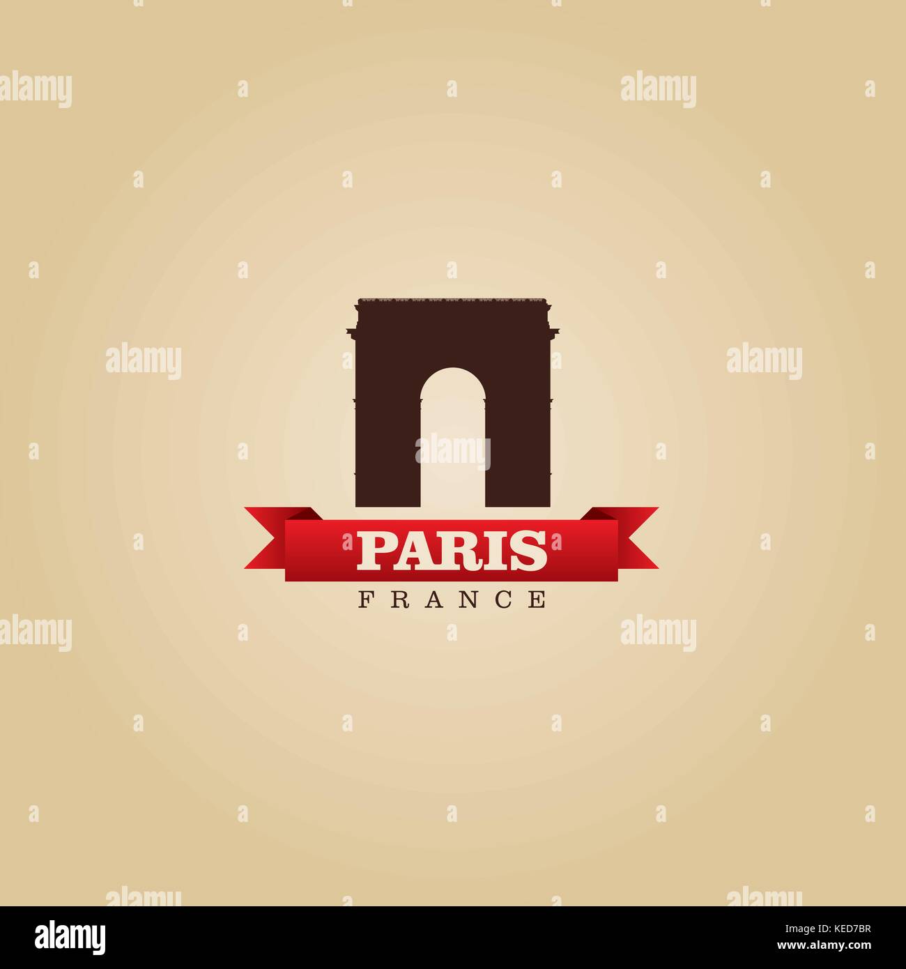 Paris France city symbol vector illustration Stock Vector Image & Art ...