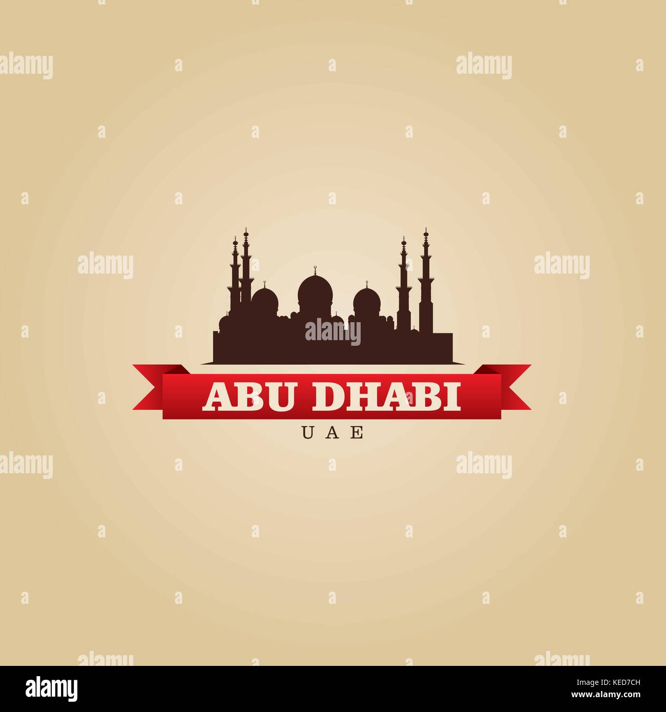 Abu Dhabi UAE city symbol vector illustration Stock Vector Image & Art ...
