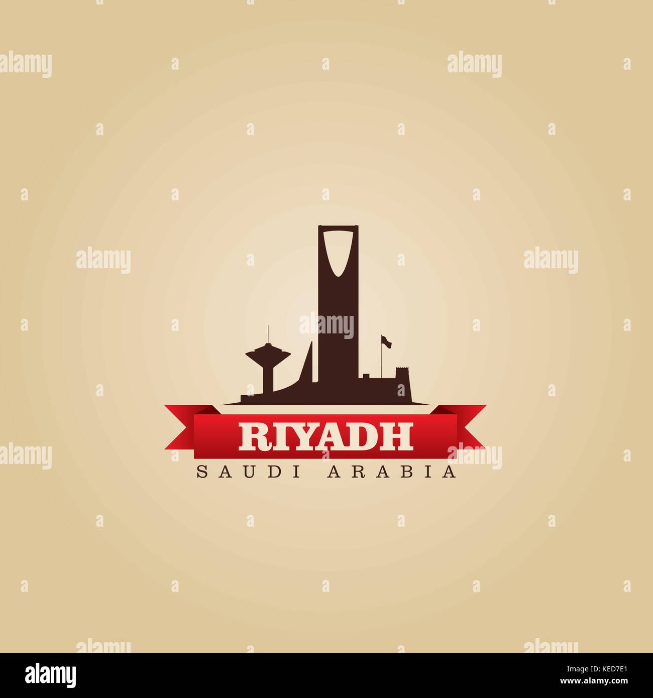 Riyadh Saudi Arabia city symbol vector illustration Stock Vector Image ...