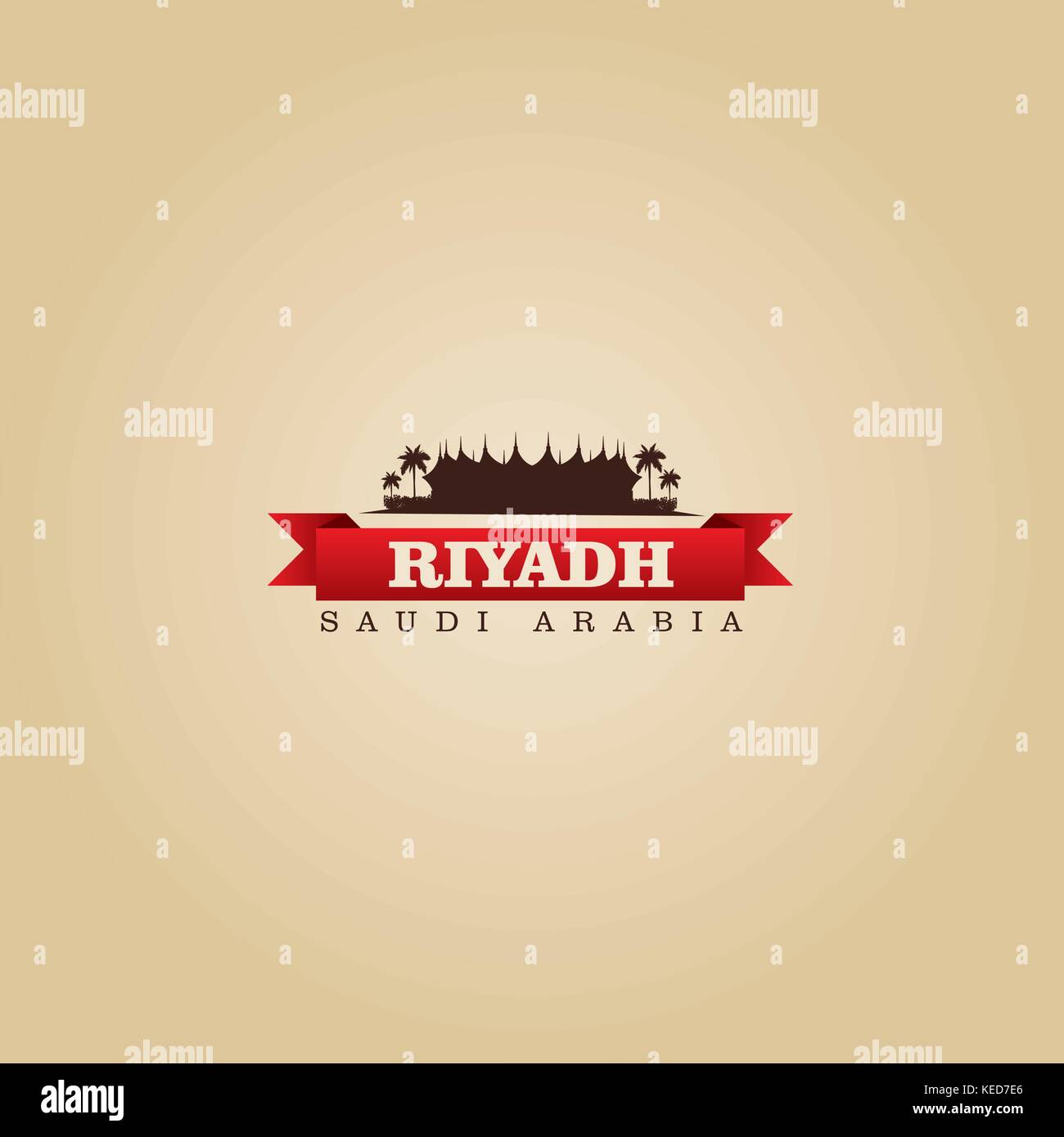 Riyadh Saudi Arabia city symbol vector illustration Stock Vector Image ...