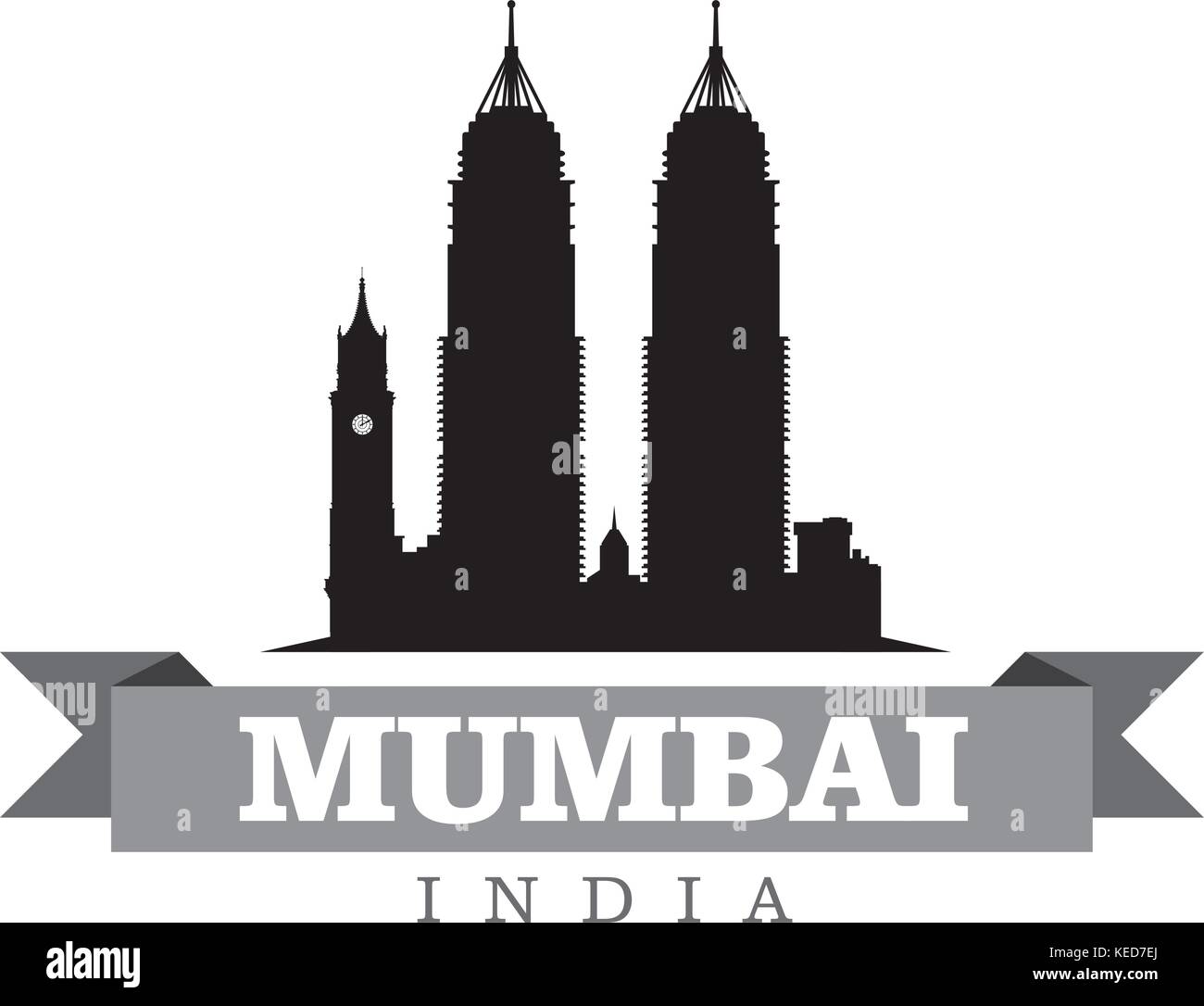 Mumbai India city symbol vector illustration Stock Vector Image & Art ...