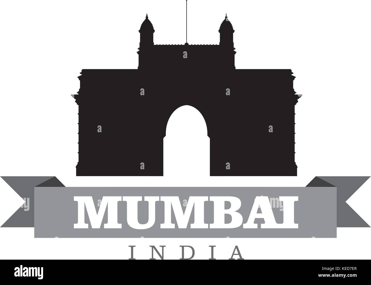 Mumbai India city symbol vector illustration Stock Vector Image & Art ...