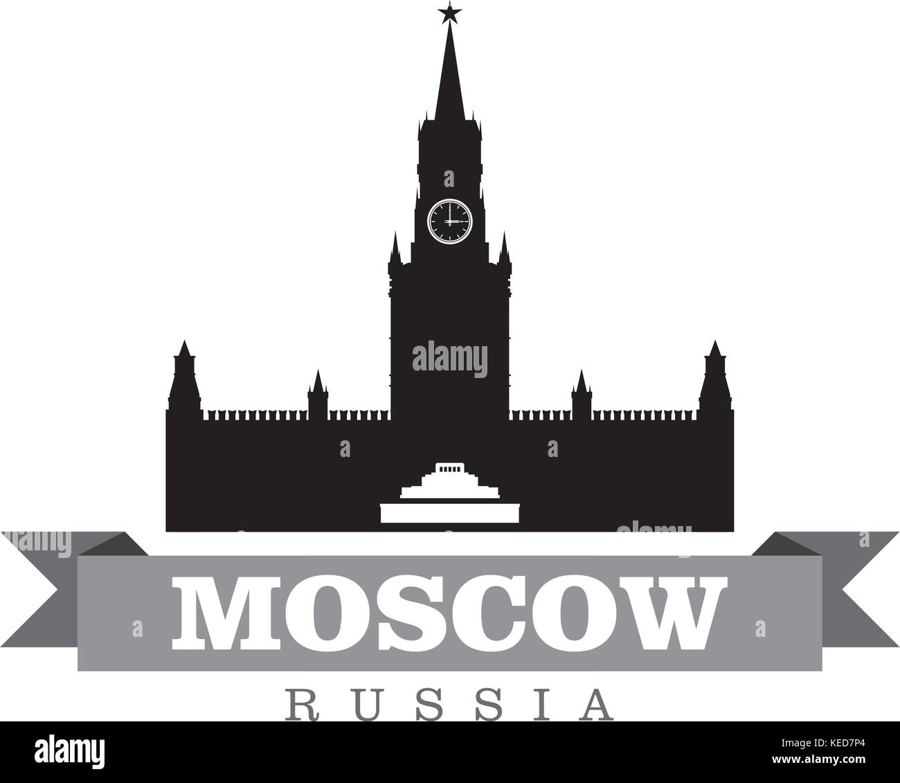 Moscow Russia city symbol vector illustration Stock Vector Image & Art ...
