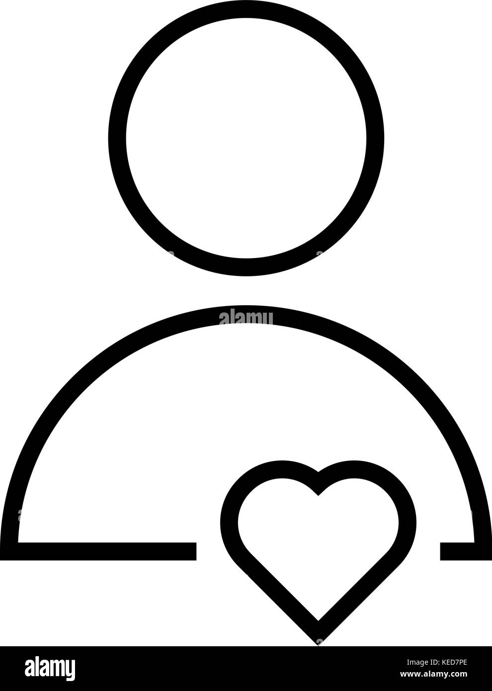 Icon of compassion Stock Vector Images - Alamy