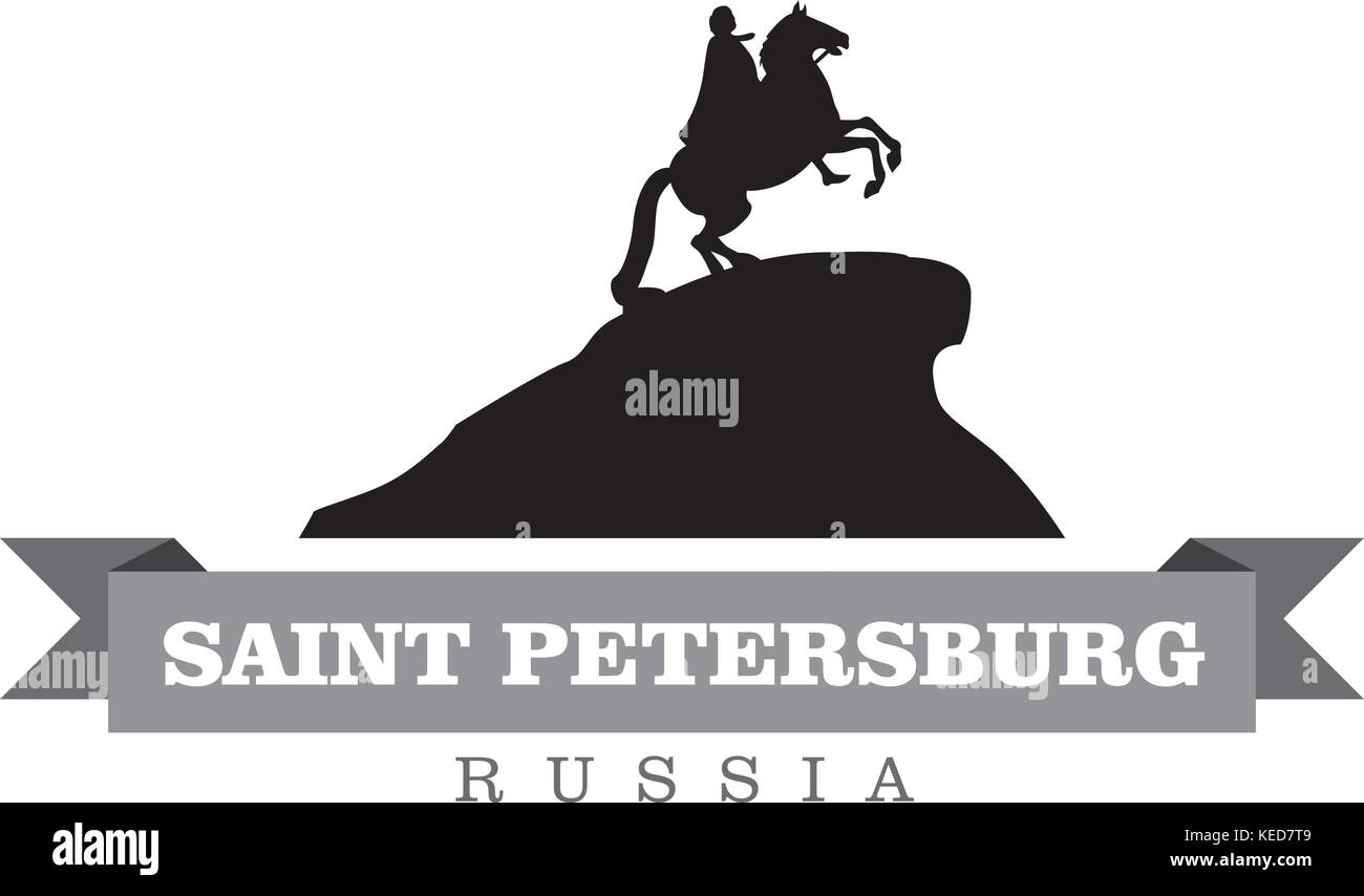 Saint Petersburg Russia city symbol vector illustration Stock Vector ...
