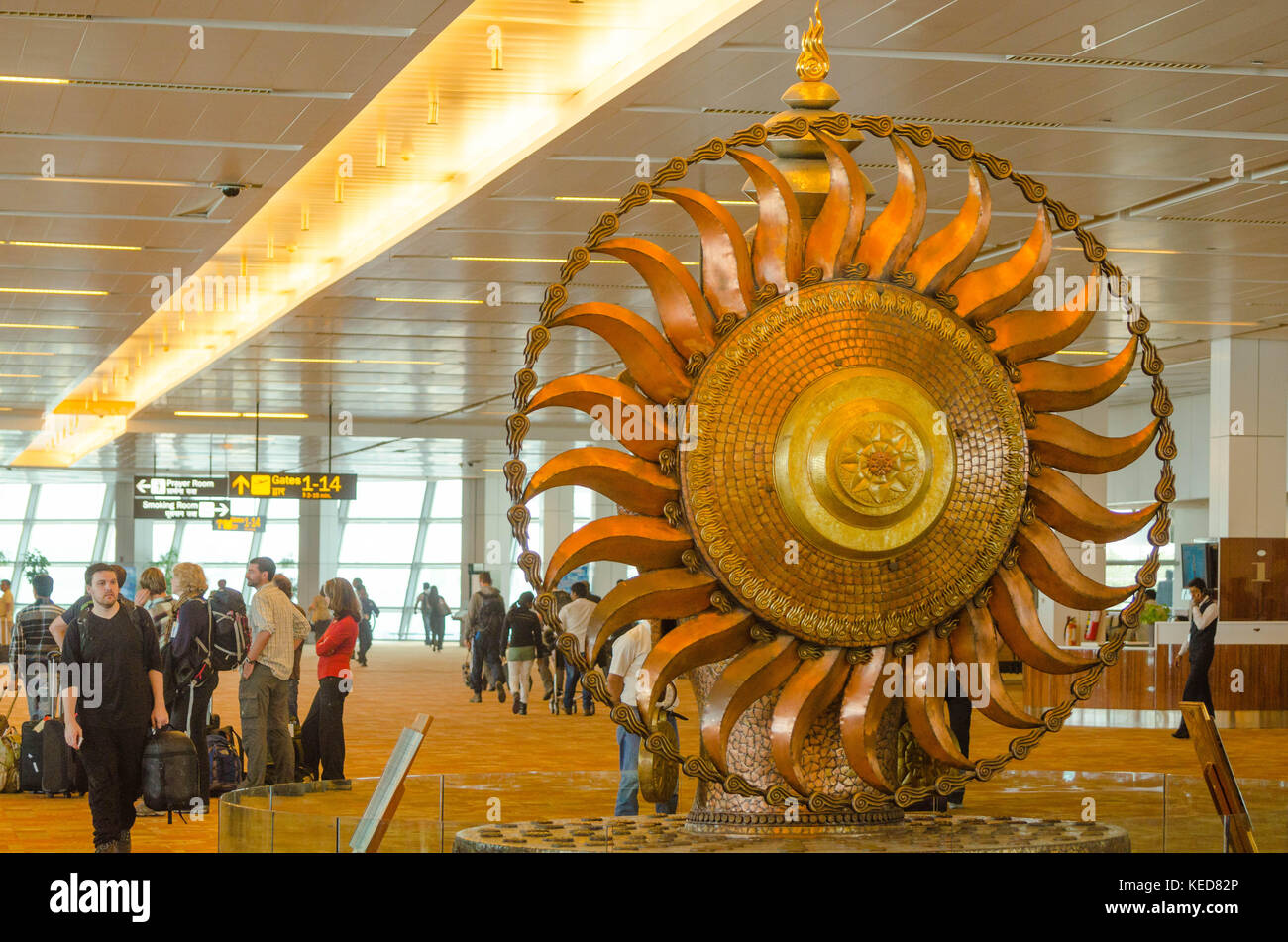 indira ghandi international airport sculpture Stock Photo - Alamy