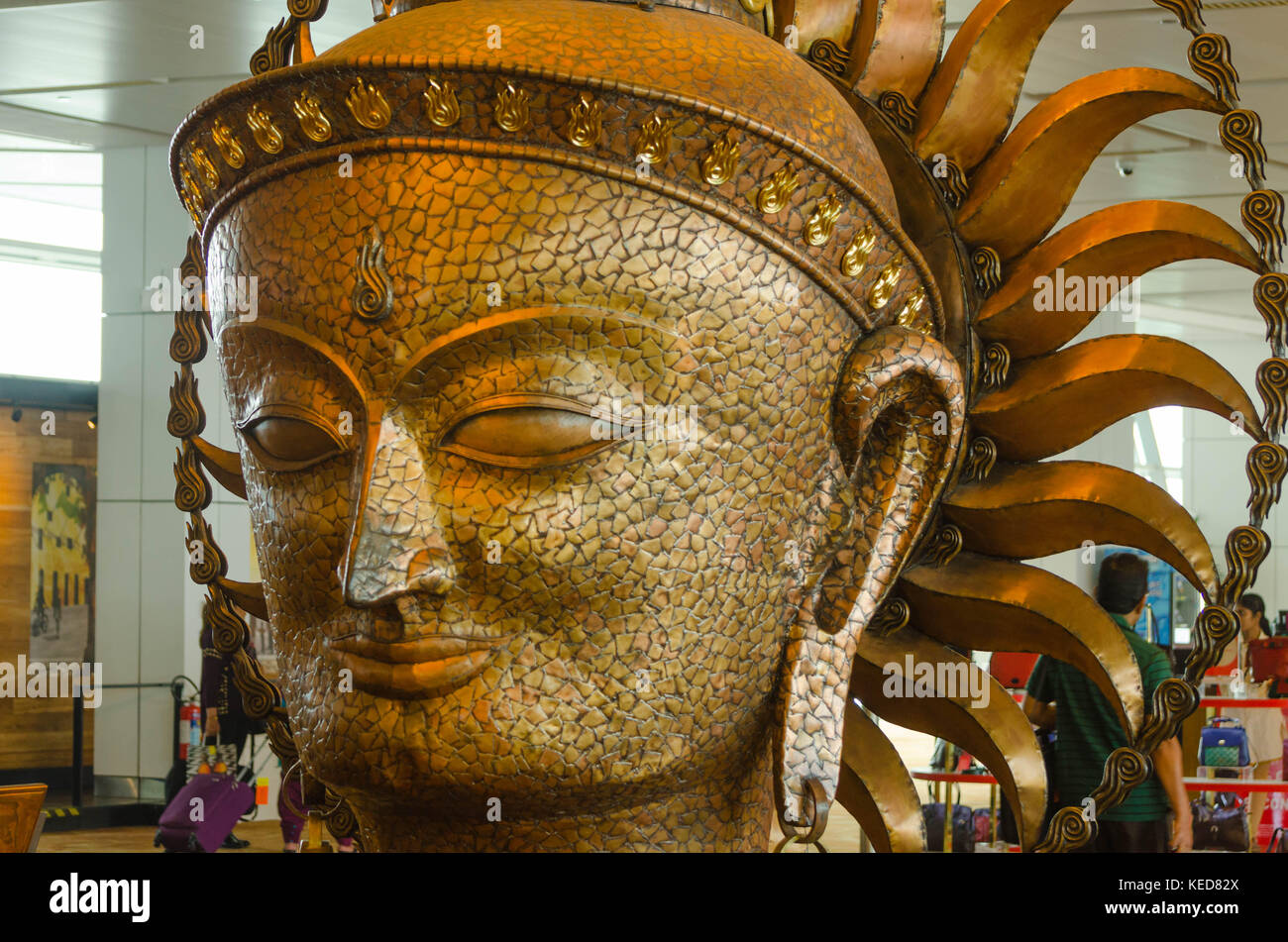 indira ghandi international airport sculpture Stock Photo - Alamy