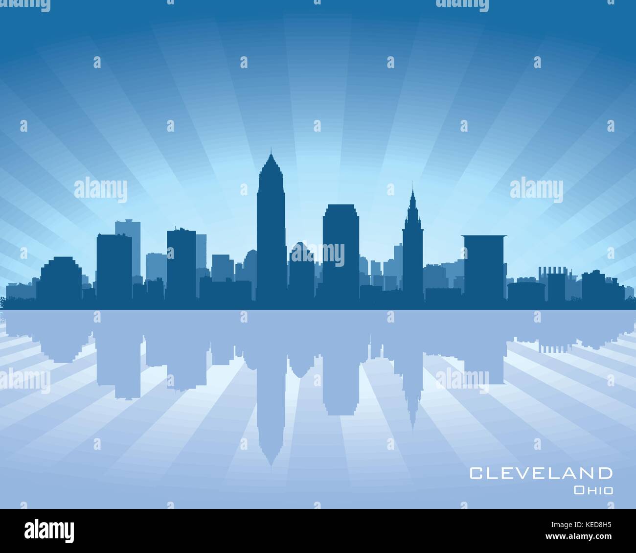 Cleveland skyline Stock Vector Images - Alamy