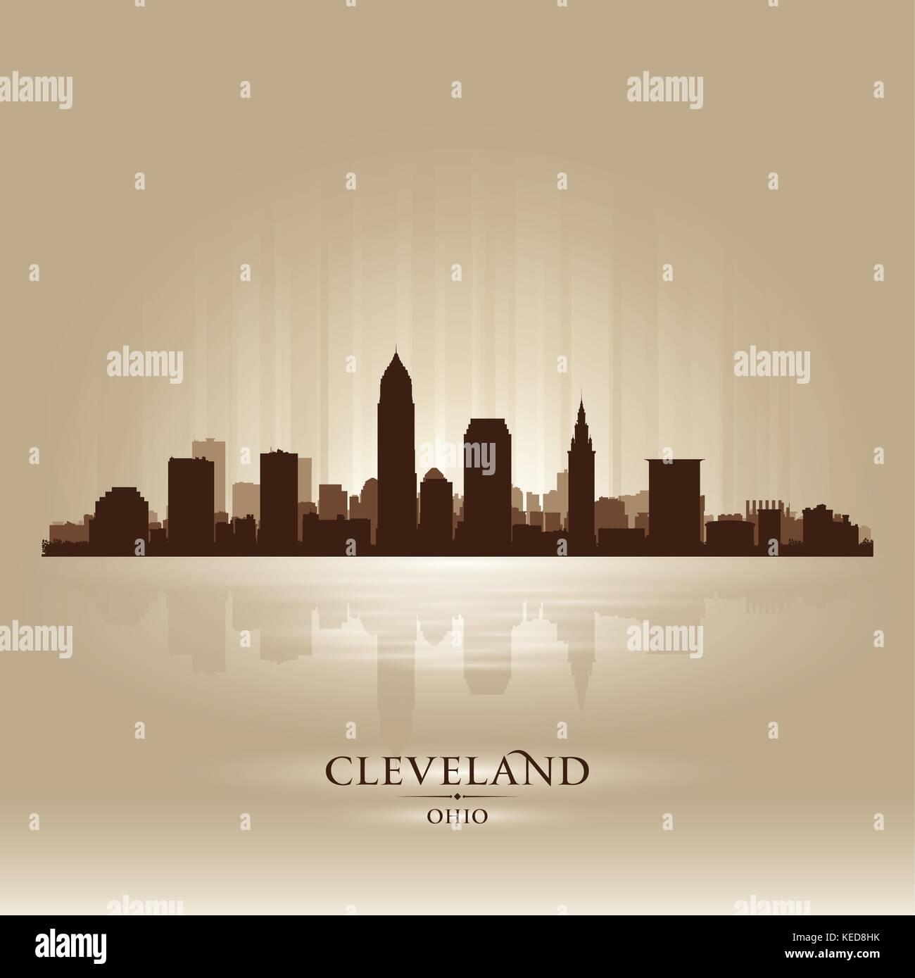 Cleveland skyline Stock Vector Images - Alamy
