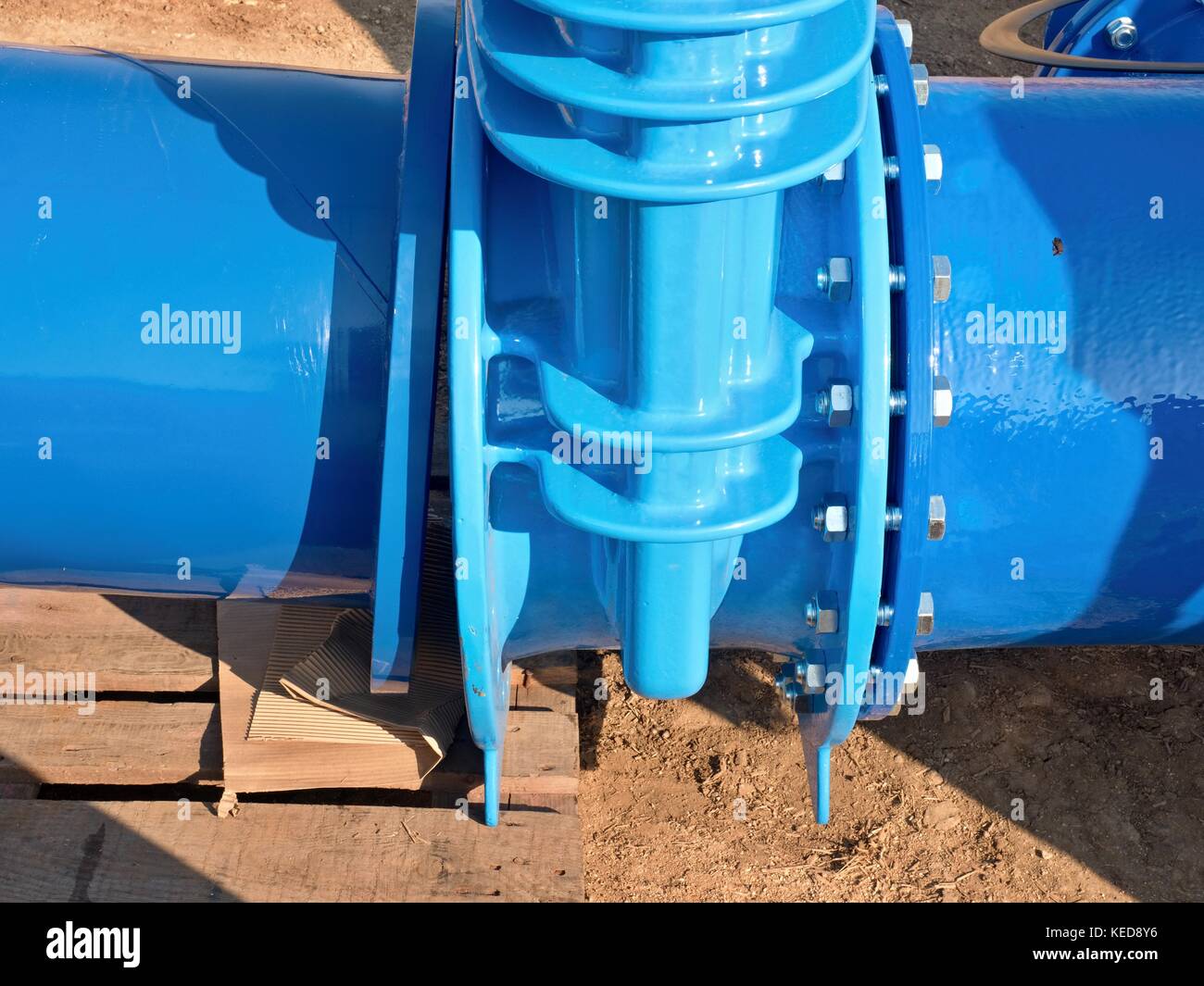 500mm big new drink water Gate valve joint with screws and nuts to pipe ...