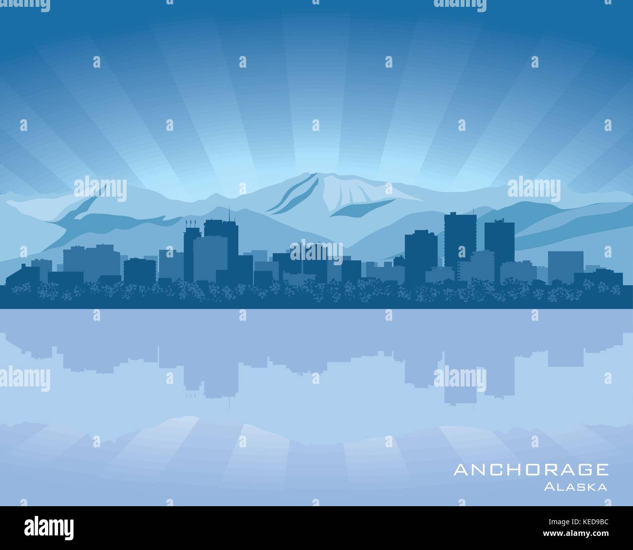 Office building in alaska Stock Vector Images - Alamy