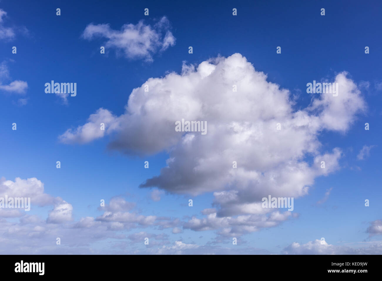 Beautiful sea under cloudy blue sky, background Stock Photo - Alamy