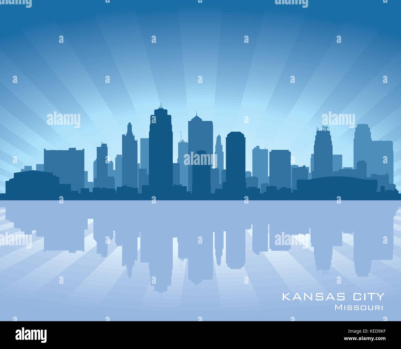 Vector city silhouette in Stock Vector Images - Alamy