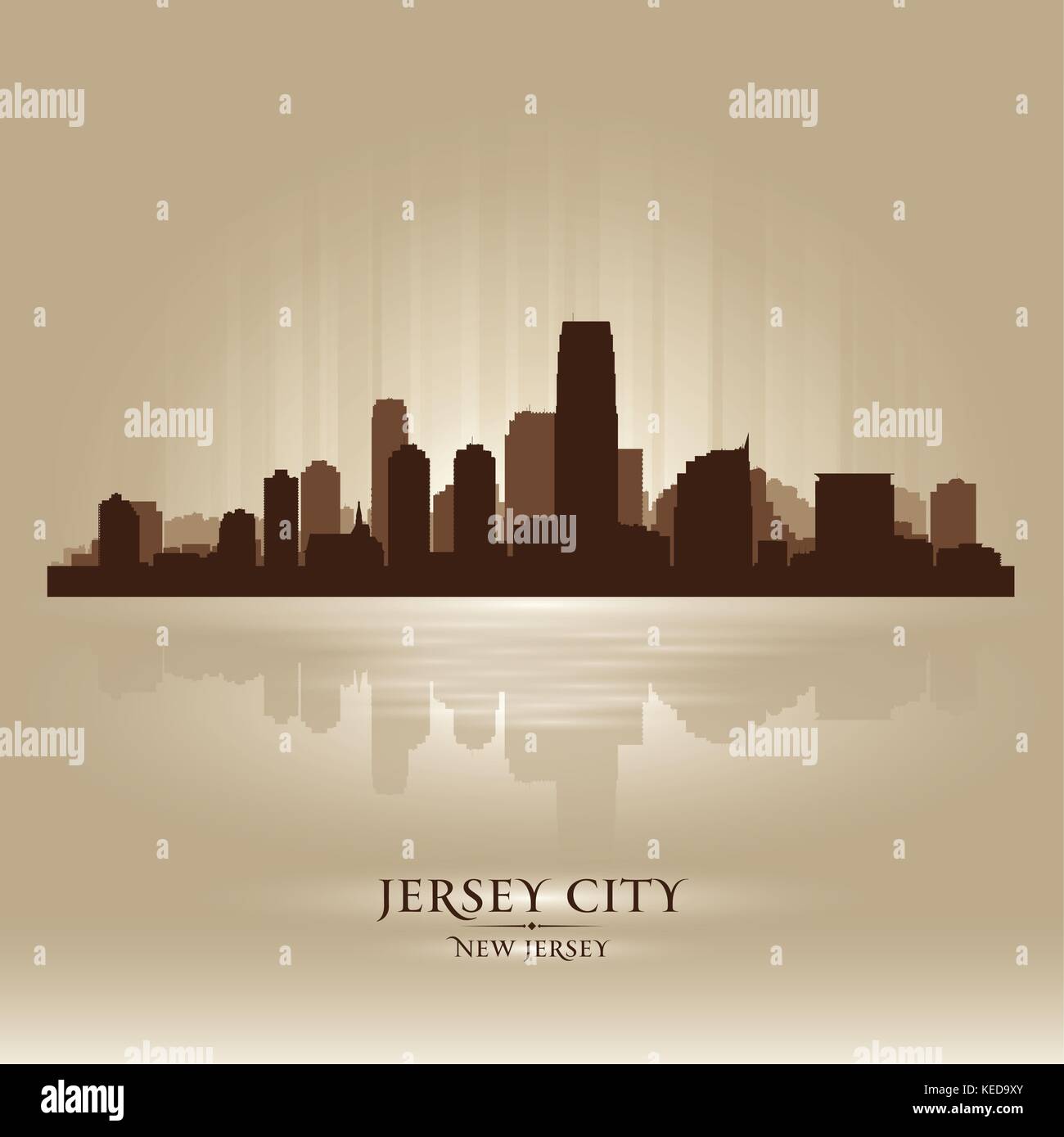 Downtown jersey Stock Vector Images - Alamy