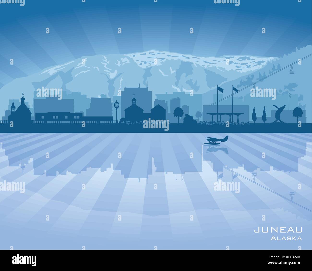Downtown juneau Stock Vector Images - Alamy