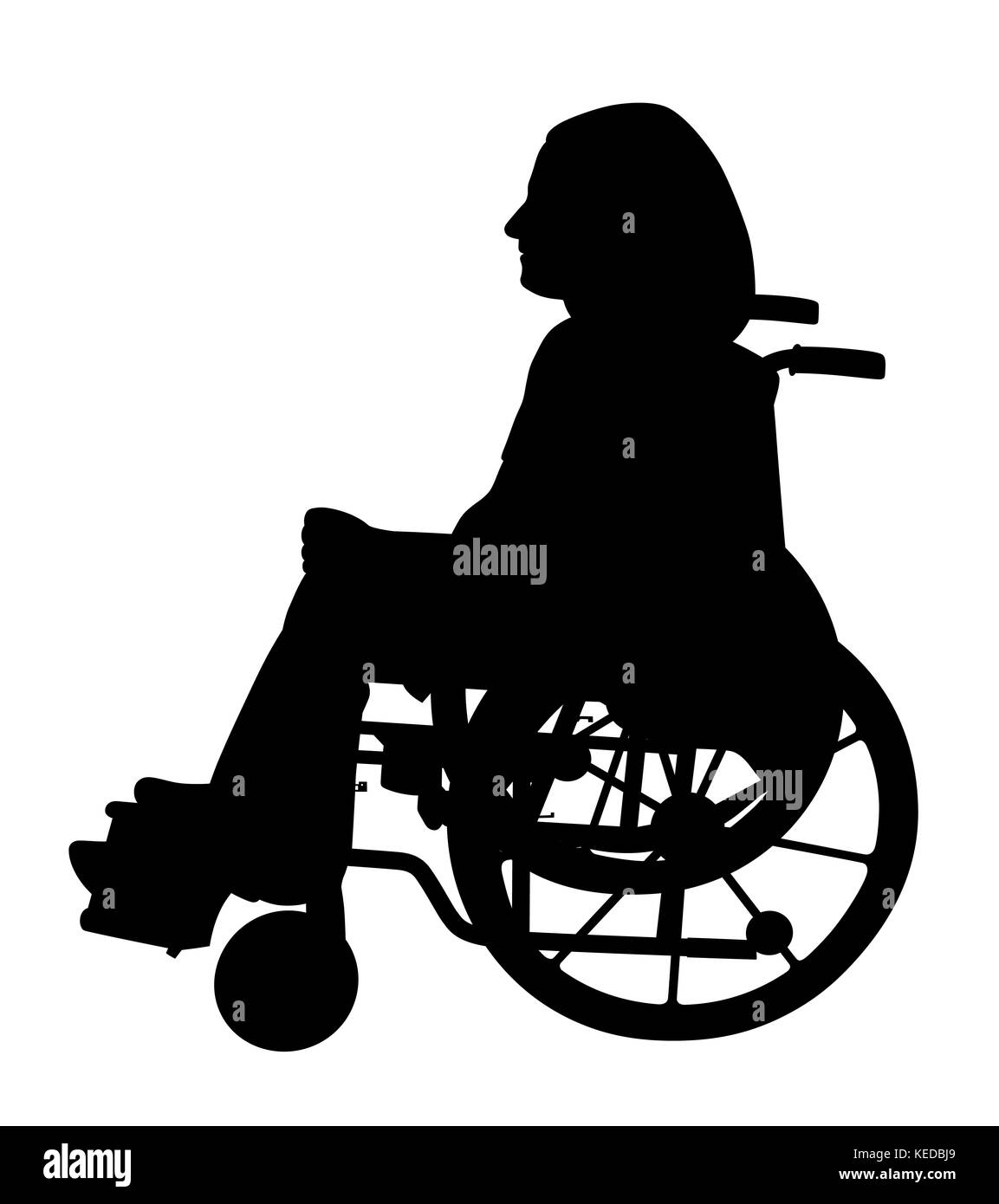 Disabled person in wheelchair Stock Photo - Alamy