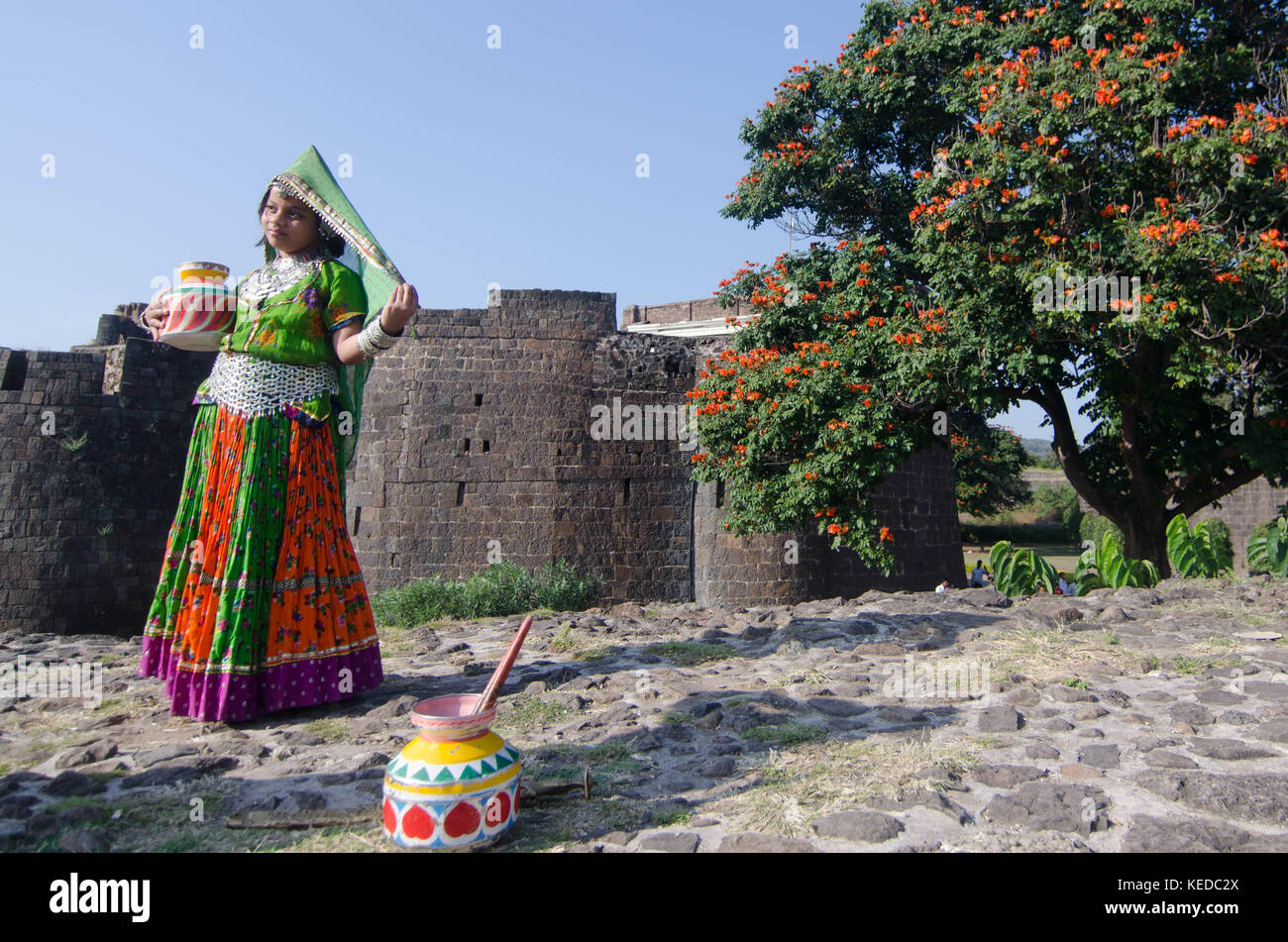 Indian child dancer at Chand Minar Stock Photo - Alamy