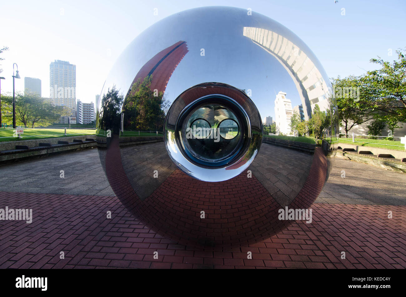 Tokyo sphere sculpture hi-res stock photography and images - Alamy