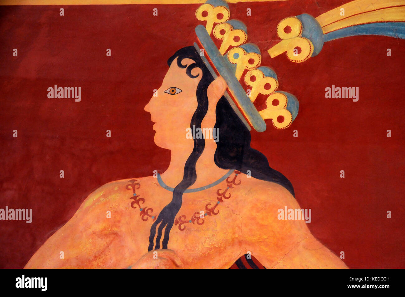 Prince of the lillies knossos hi-res stock photography and images - Alamy