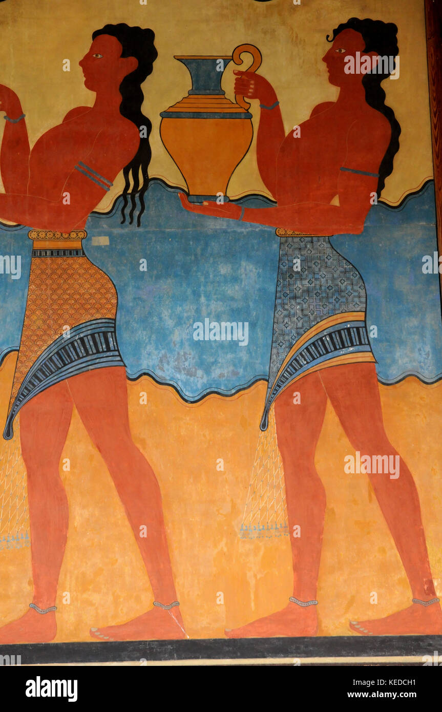 Restored frescos knossos hi-res stock photography and images - Alamy