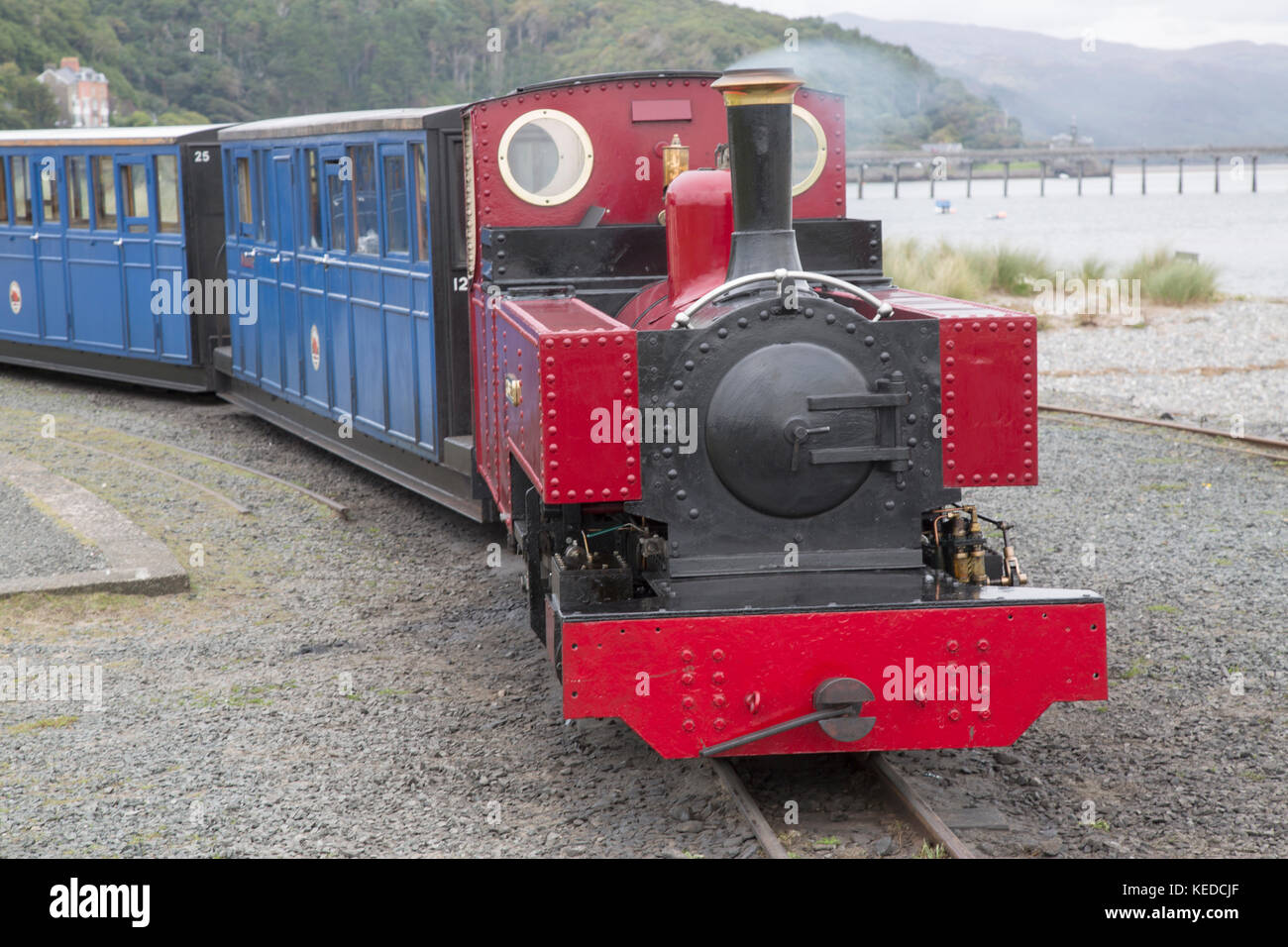 Steam Train at Fairbourne Railway; Barnmouth; Wales; UK Stock Photo - Alamy