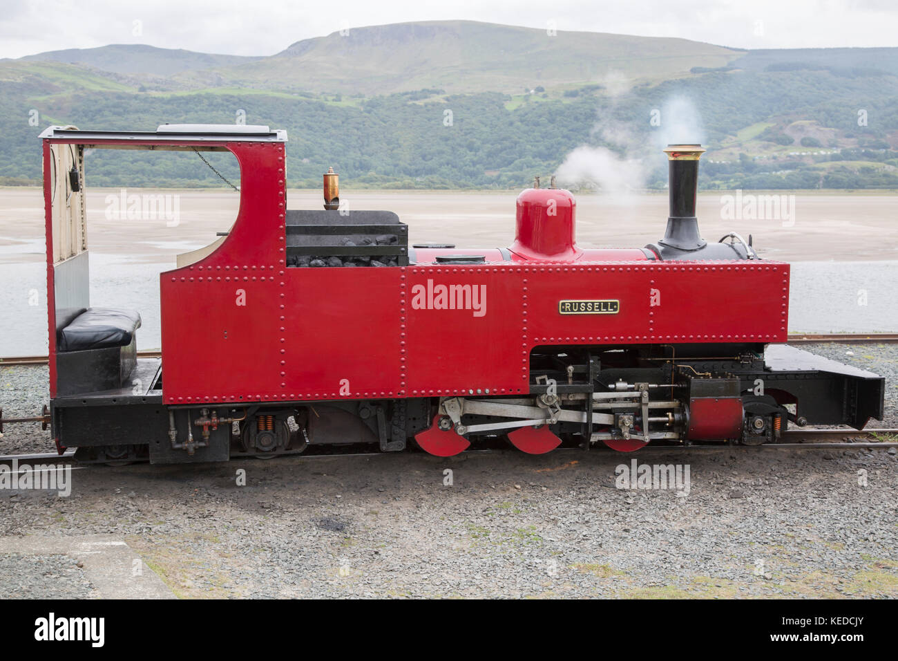 Engine at Fairbourne Steam Railway; Barnmouth; Wales; UK Stock Photo ...