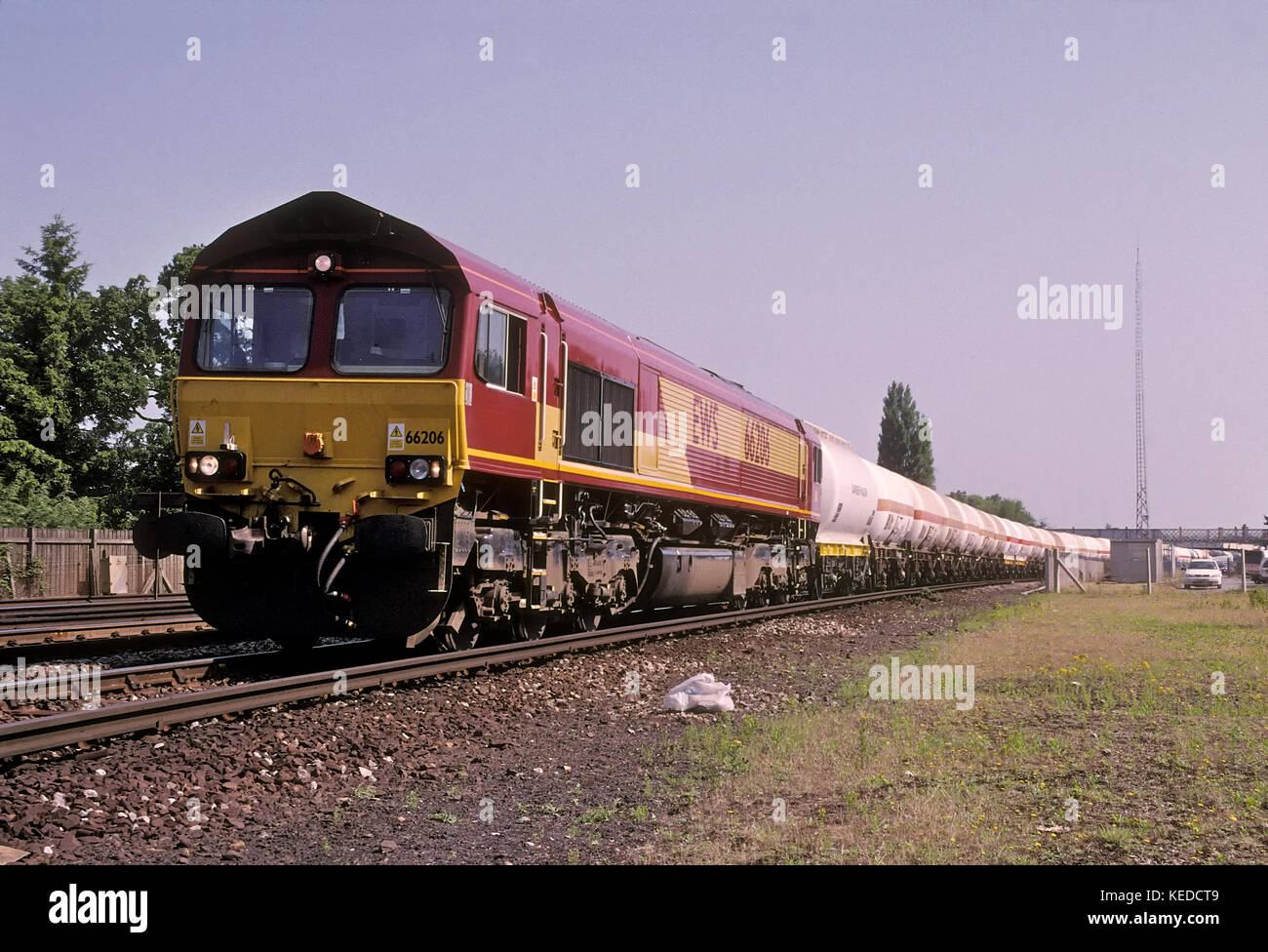 Class 66 locomotive on a freight train - Liquid Propane Gas Stock Photo ...