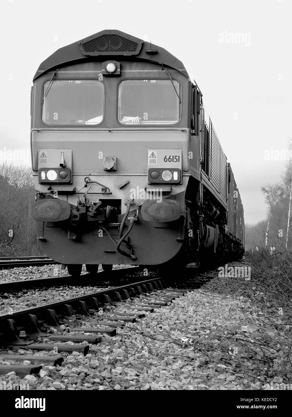 Class 66 locomotive on a container train near Oxford Stock Photo - Alamy