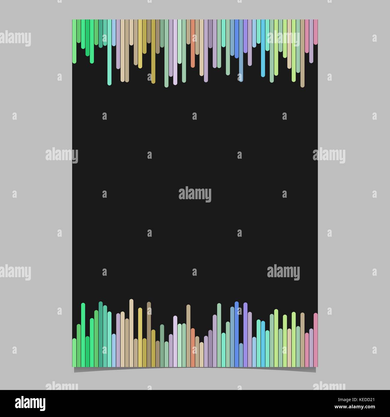 Colored brochure template - blank vector stationery, document ...