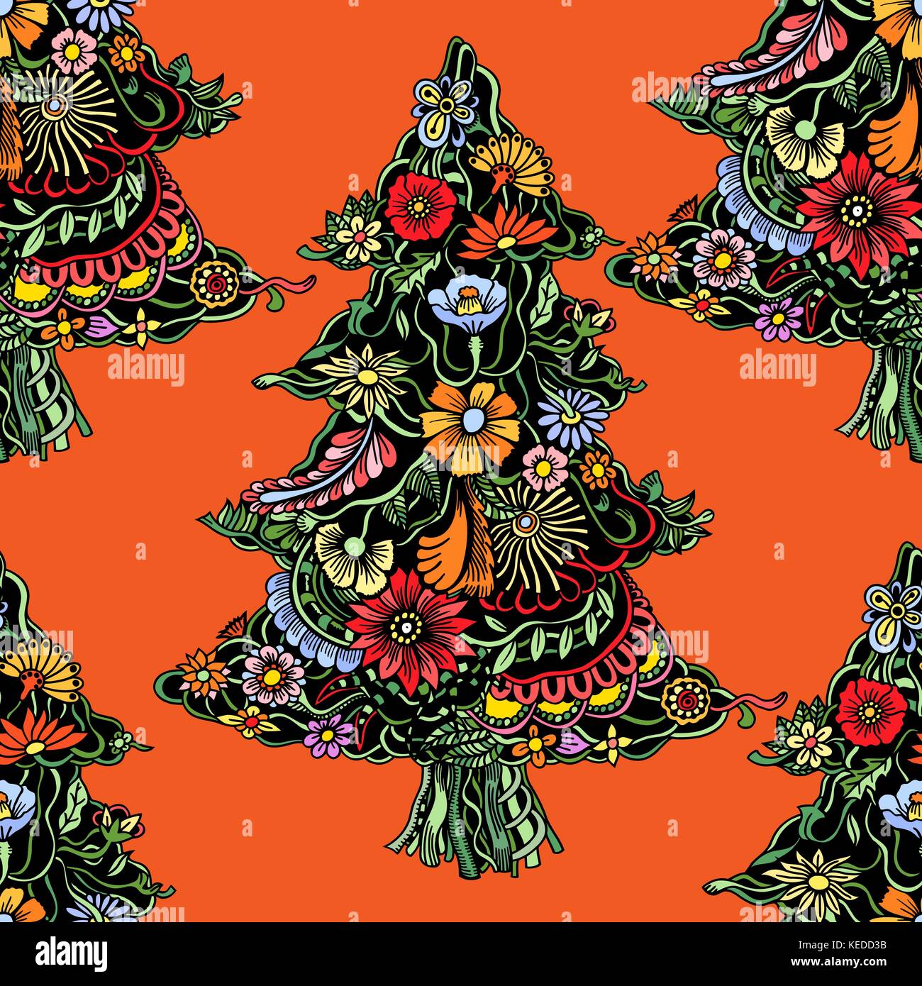 Holly jolly christmas black Stock Vector Images - Alamy