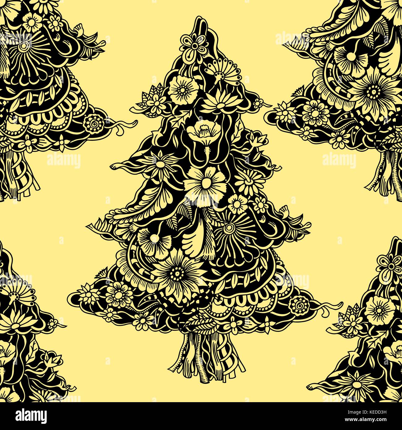 Toy christmas trees decor Stock Vector Images - Alamy