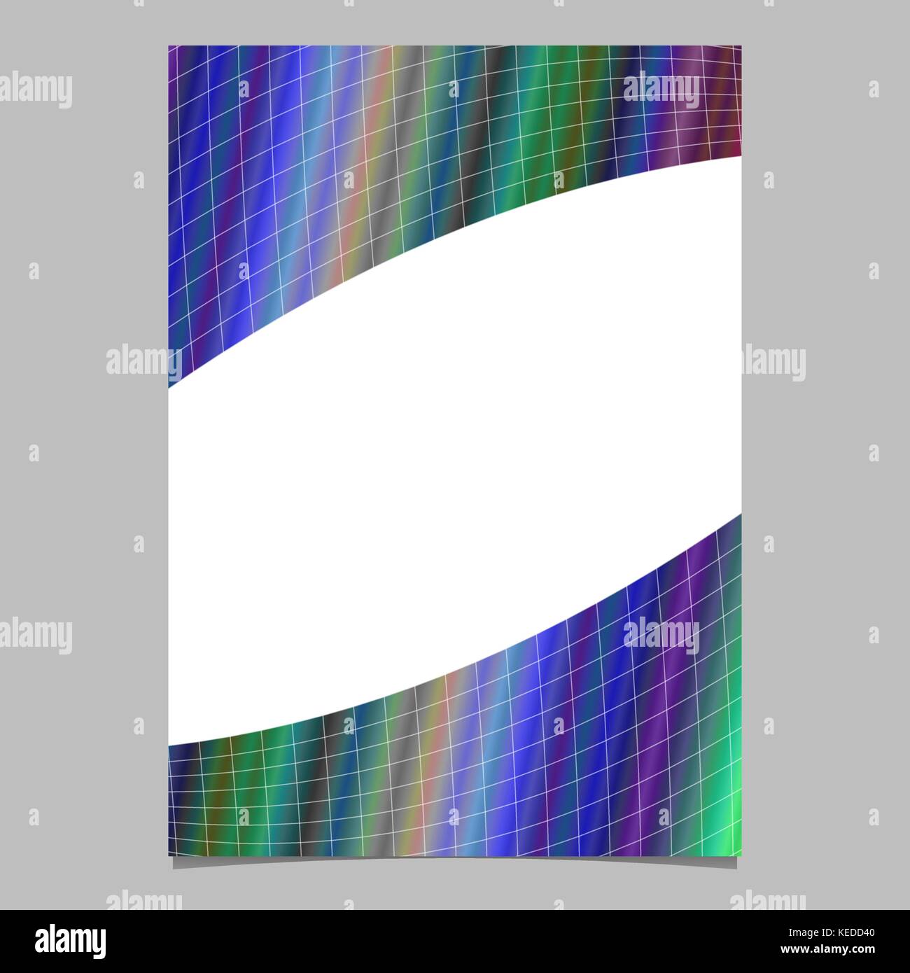 Geometrical colorful gradient grid brochure template design - vector ...