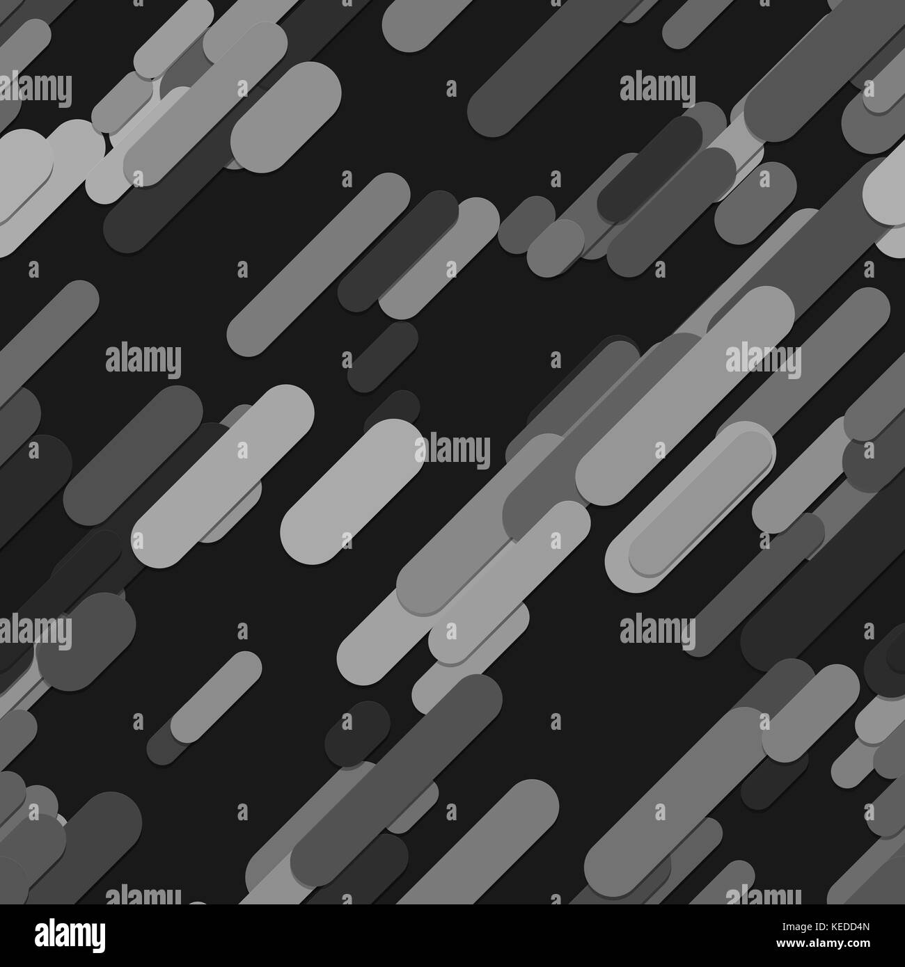 Seamless geometric chaotic rounded diagonal stripe pattern background - vector graphic Stock ...