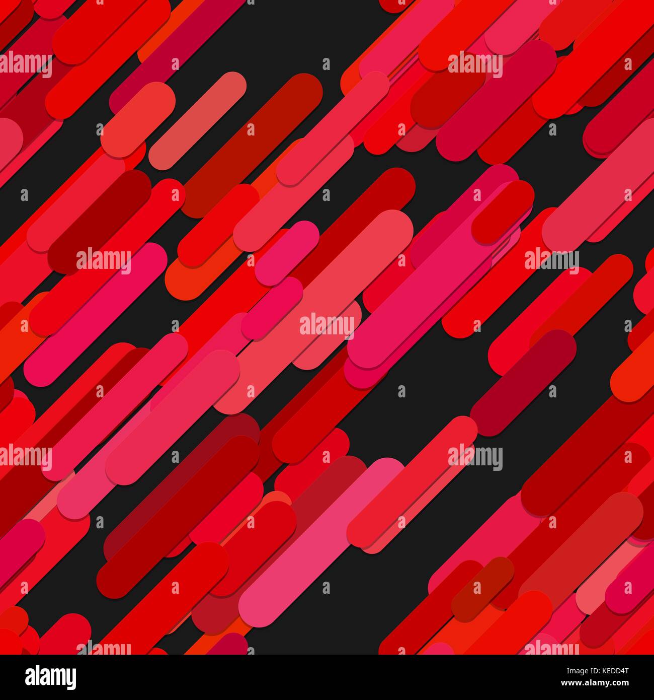 Geometrical seamless chaotic rounded diagonal stripe background pattern - vector design from ...