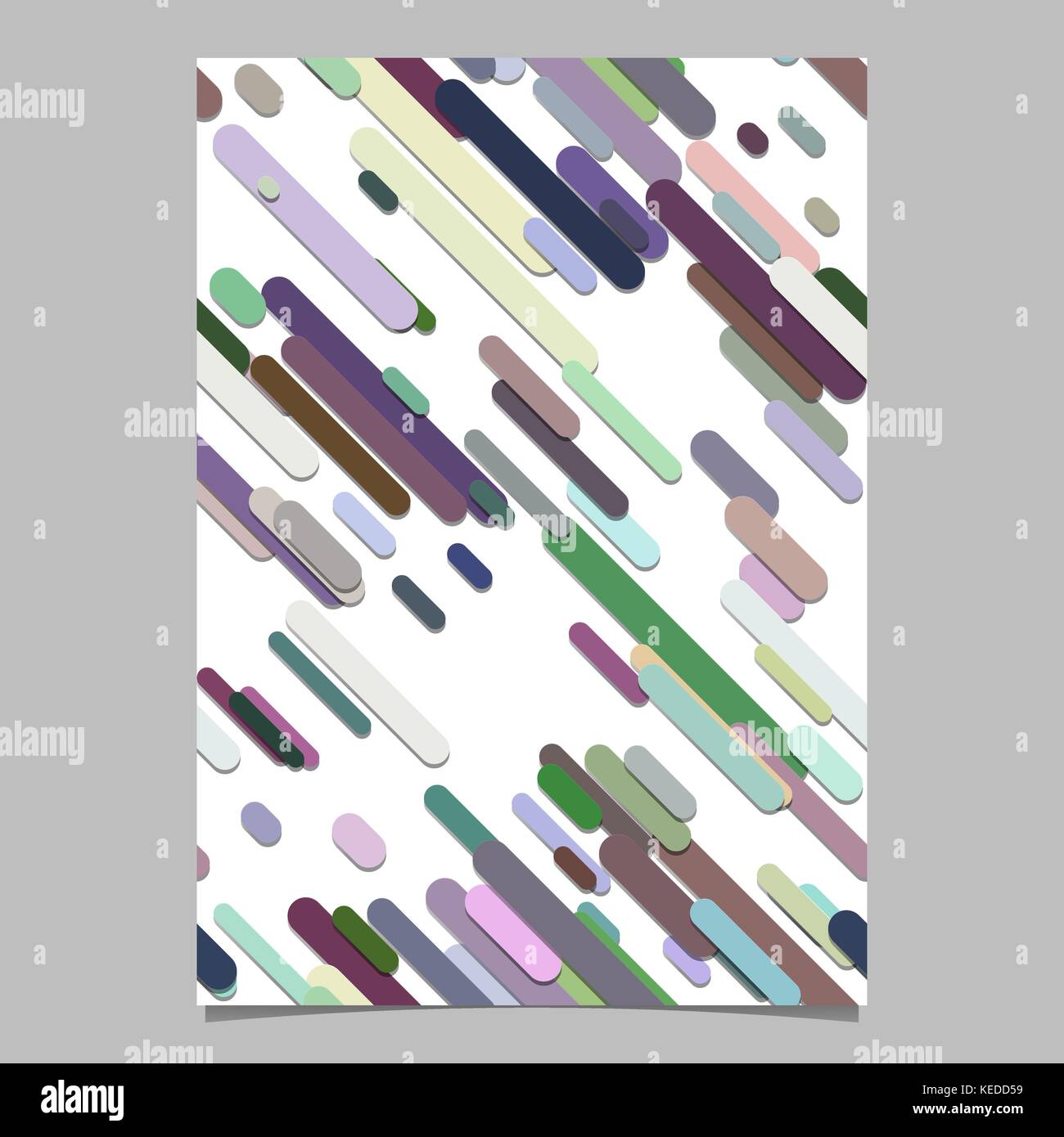 Geometrical seamless chaotic rounded diagonal stripe background pattern brochure cover template ...
