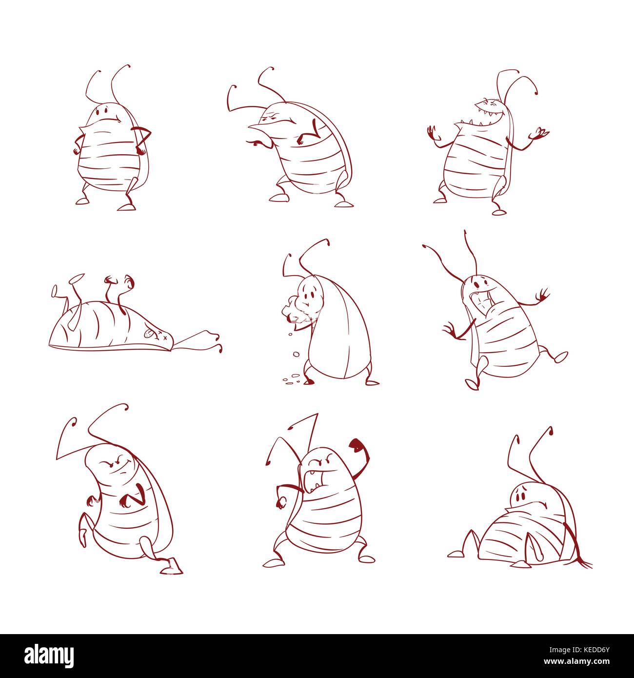 Cartoon cockroach hi-res stock photography and images - Alamy