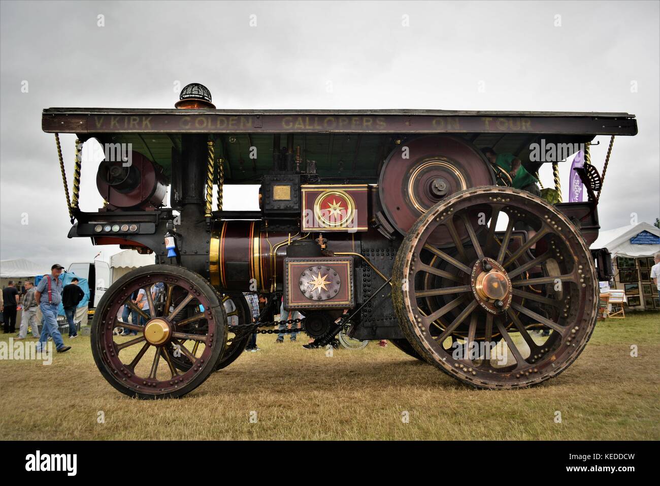 Steam traction engine at Weeting steam show Stock Photo - Alamy
