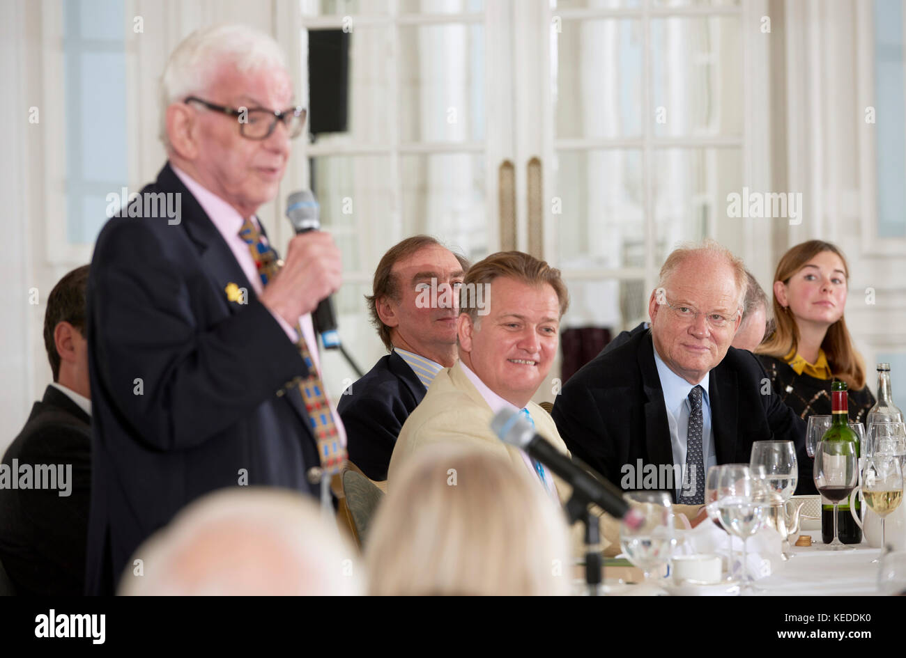 Barry Cryer Oldie Literary Lunch 17-10-17, Giles Wood and Mary Killen ...
