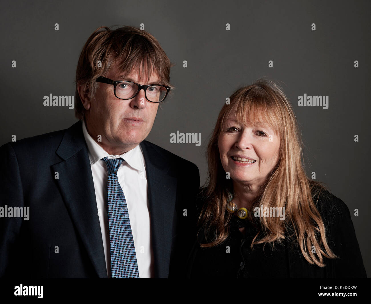 Giles Wood and Mary Killen at the Oldie literary lunch Stock Photo - Alamy