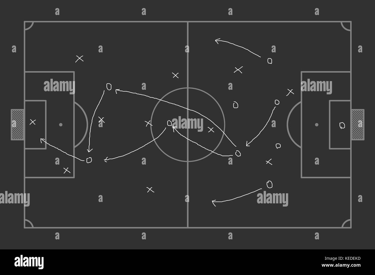 Realistic Blackboard Drawing A Soccer Game Strategy Stock Photo Alamy realistic-blackboard-drawing-a-soccer-game-strategy-stock-photo-alamy