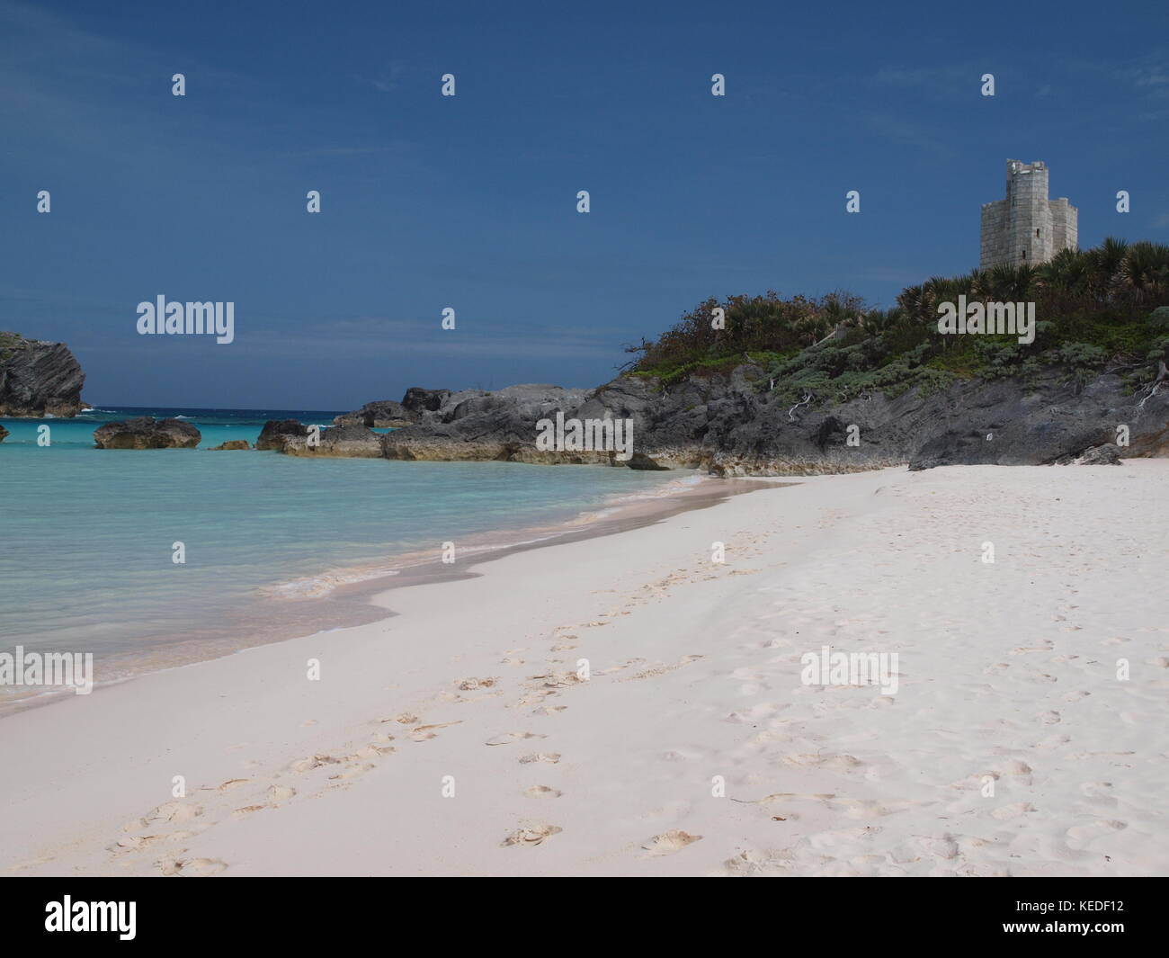 Frickes Beach, near Castle harbor, Bermuda and beautiful white sands ...