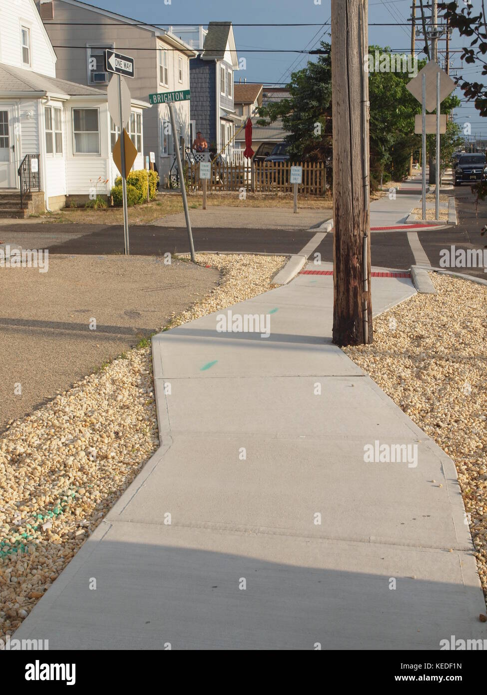 Bad engineering design on sidewalk in New Jersey with obvious design ...