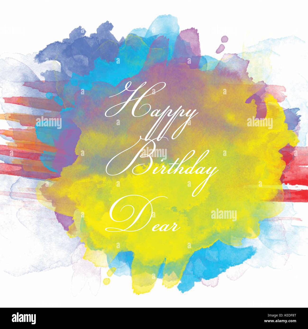 Cursive birthday text Stock Vector Images - Alamy