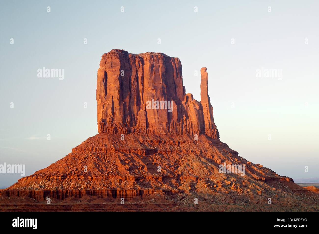 Sandstone tower in Monument Valley, Navajo Tribal Park, Usa Stock Photo ...